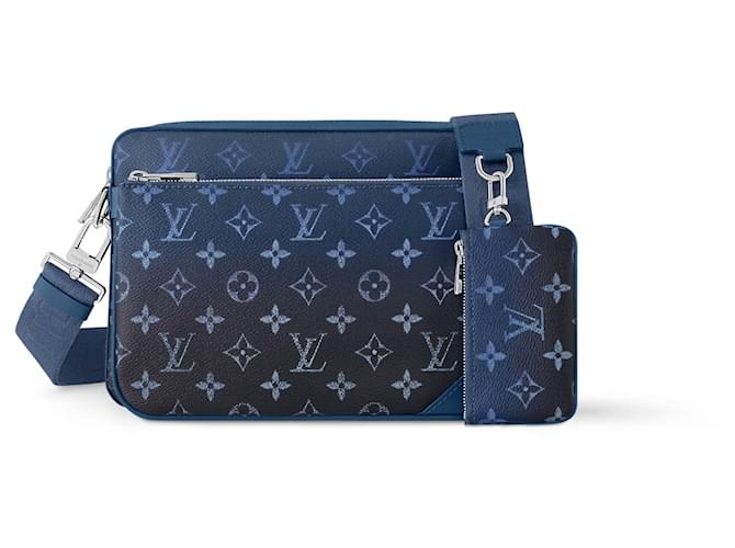 Louis Vuitton LV Trio messenger monogram blue gradient (Sold) - Joli Closet