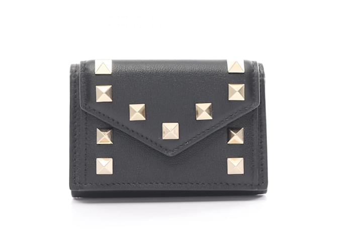 Valentino Rockstud Small Tri-fold Wallet (Sold) - Joli Closet