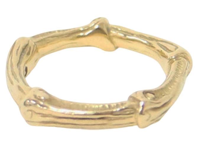 Tiffany & Co. Bamboo Band Ring Golden White gold ref.1709490 - Joli Closet