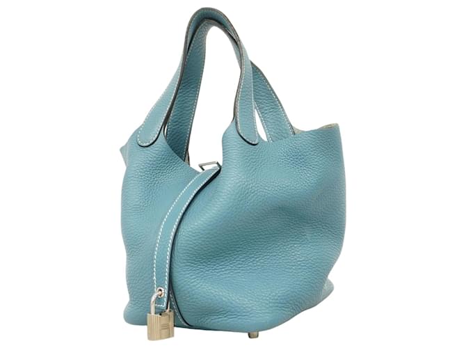 Hermès Picotin Blue Leather ref.1720983 - Joli Closet