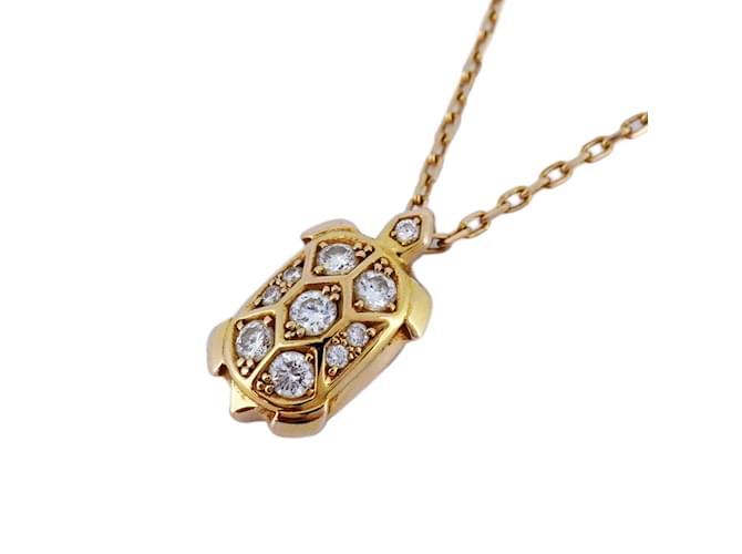 Cartier Torche Turtle Diamond Necklace Pink gold ref.1748328 - Joli Closet