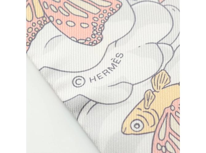Hermès Hermes Twilly ON MY CLOUD Scarf Brown Multiple colors Silk ref ...