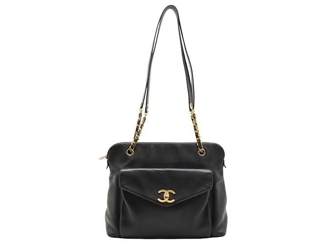 Chanel Coco Mark Black Leather ref.1776183 - Joli Closet
