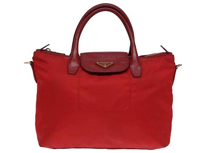 Prada Triangle Logo Red Synthetic ref.1784701 - Joli Closet