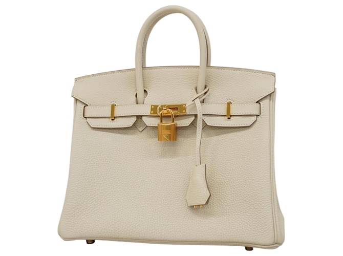 Hermès Birkin 25 Cream Leather ref.1789870 - Joli Closet