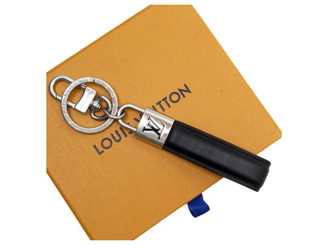 Louis Vuitton LV Padlock Key Holder Black Leather Metal ref.1790875 ...