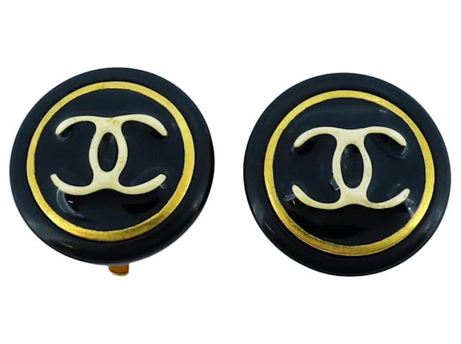 Chanel Coco Mark Black Gold-plated ref.1791798 - Joli Closet