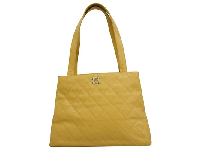 Chanel Coco Mark Yellow Leather ref.1824854 - Joli Closet
