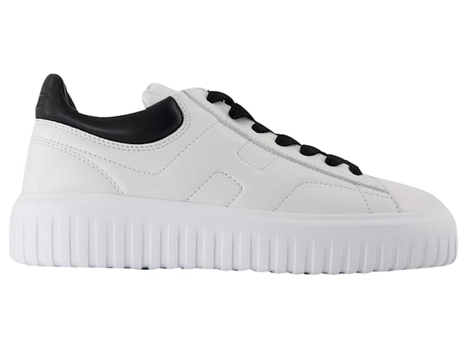 H Stripes Sneakers - Hogan - Leather - White Pony-style calfskin ref ...