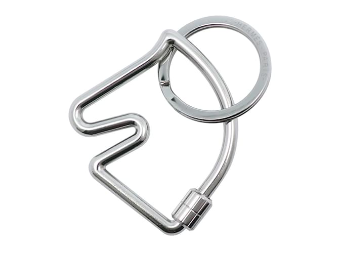 Hermès Hermes Shuval Horse Keychain Silvery Metal ref.1861036 - Joli Closet