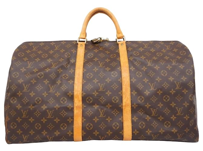 Louis Vuitton Keepall 60 Brown Cloth ref.1929016 - Joli Closet
