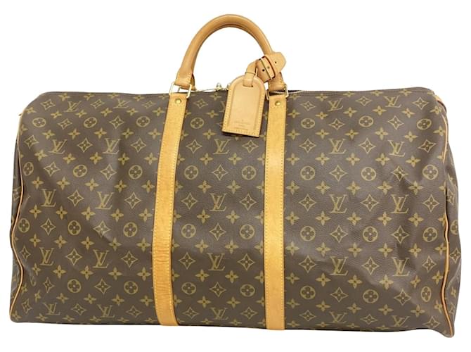 Louis Vuitton Keepall 60 Brown Cloth ref.1938951 - Joli Closet