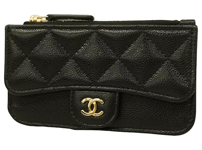 Chanel Porte carte Black Leather ref.1973109 - Joli Closet