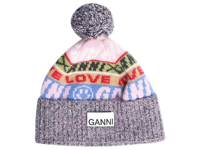 Ganni Multi bobble hat Multiple colors Wool ref.1999597 - Joli Closet