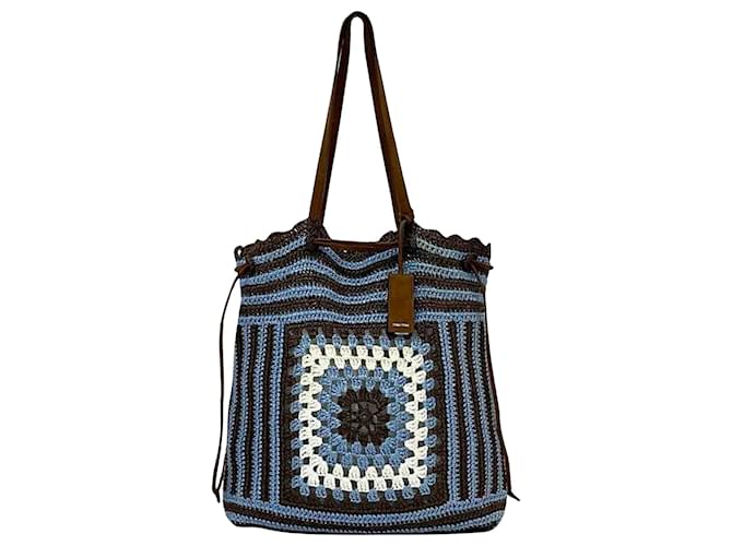 Miu Miu Blue Wicker ref.2001062 - Joli Closet