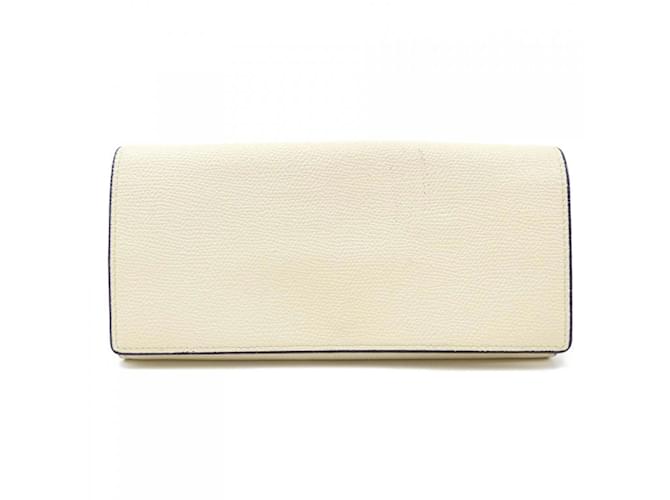 Valextra Long Bi-Fold Wallet White ref.2016314 - Joli Closet