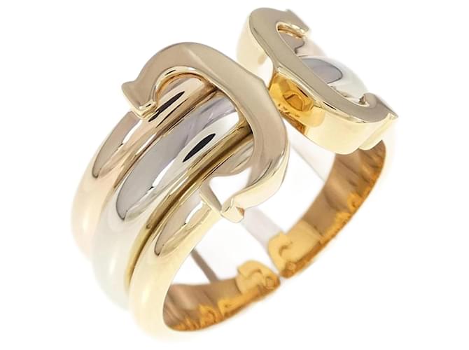 Bague Cartier 2C Or blanc Or jaune Or rose ref.2052847 - Joli Closet