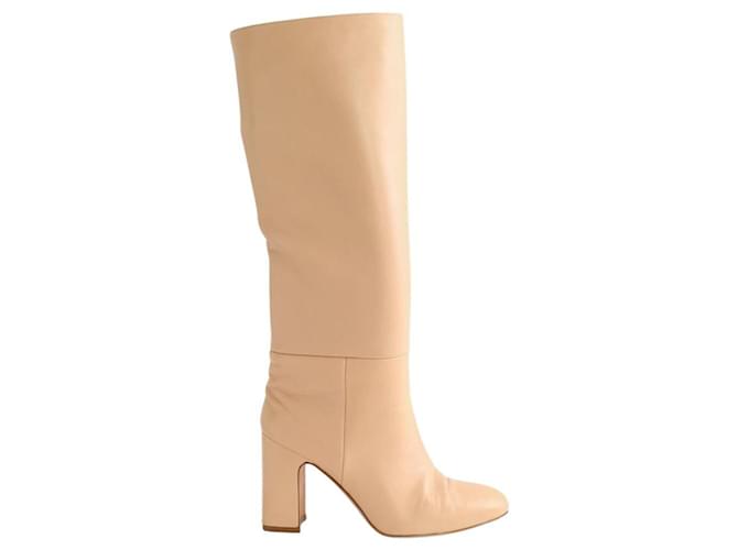 Stuart Weitzman Beige leather boots ref.2058891 - Joli Closet