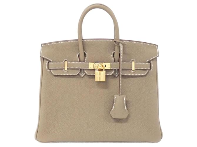 Hermès Hermes Birkin 25cm Handbag in Etoupe Gray Taupe Leather ref.2073054 - Joli Closet