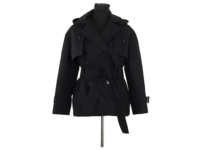 Bash Cotton trench coat Black ref.2137647 - Joli Closet