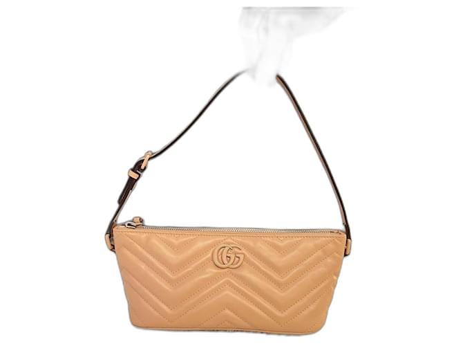 Gucci Marmont shoulder bag Beige Leather ref.2138012 - Joli Closet