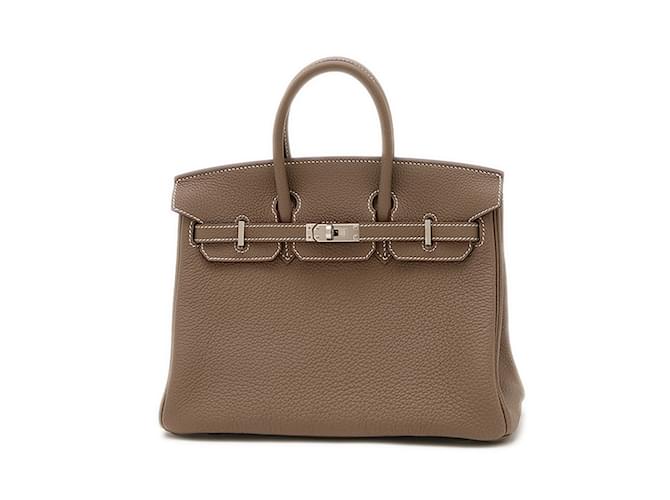 Hermès Hermes Birkin 25 Handbag in Etoupe Gray Taupe Leather ref.2153564 - Joli Closet