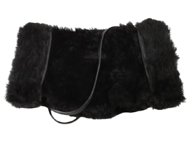 Longchamp Black shoulder bag Faux fur ref.2159977 - Joli Closet