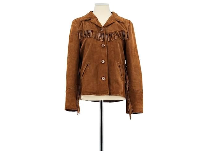 Autre Marque Brown leather jacket ref.2162076 - Joli Closet
