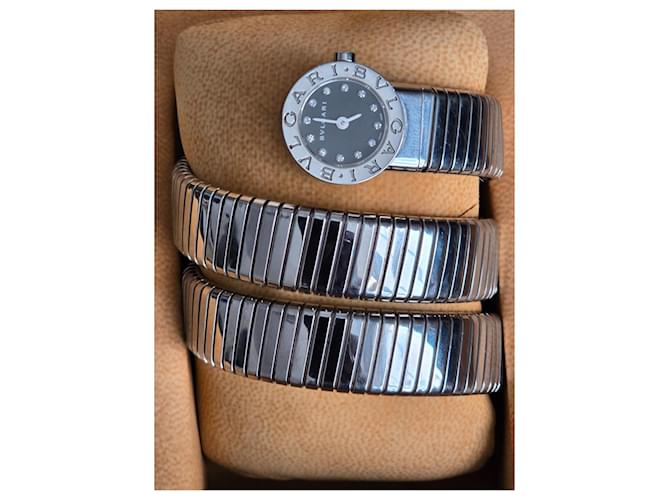 Bulgari Tubogas watch Silvery Steel ref.2191010 - Joli Closet