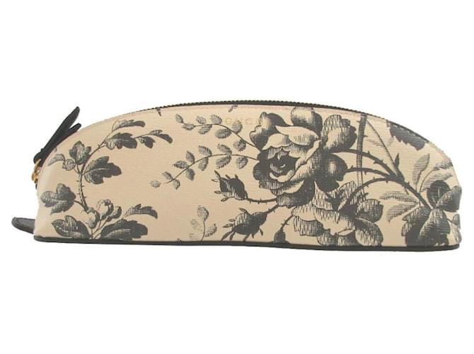 Gucci Herbarium Leather Pen Case Black Beige ref.2230922 - Joli Closet