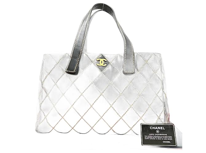 Chanel Matelasse Wild Stitch Leather Tote Bag Black ref.2239766 - Joli ...