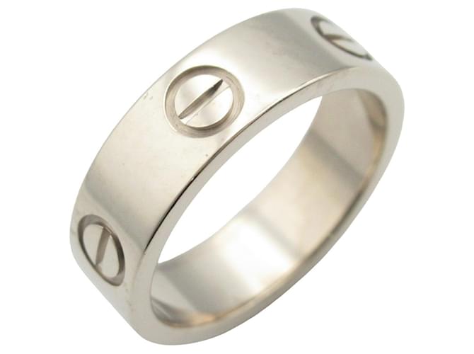 Cartier Love Au750 Ring Size 10.5 Silvery Metallic Metal ref.2281348 ...
