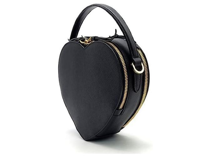 PRADA Saffiano Odette Heart Bag (10163936) Black ref.2284239 - Joli Closet