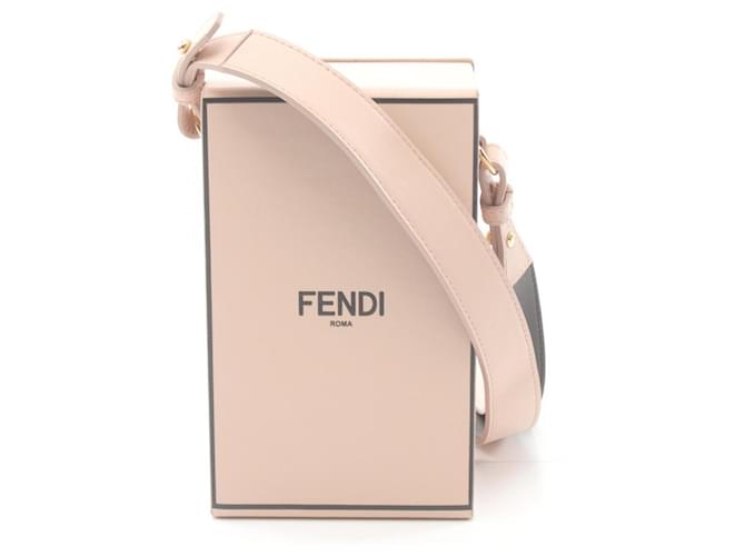 Fendi Box Leather Shoulder Bag Pink ref.2296178 - Joli Closet
