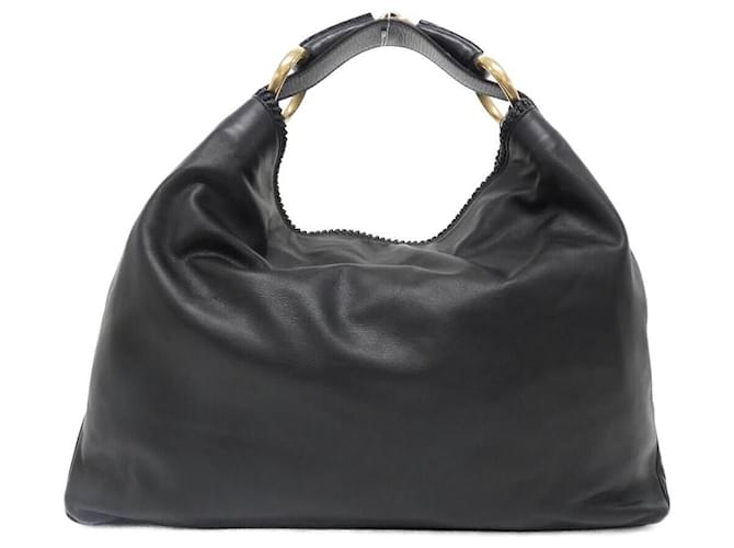 Gucci 114900 Leather Shoulder Bag Black ref.2347180 - Joli Closet
