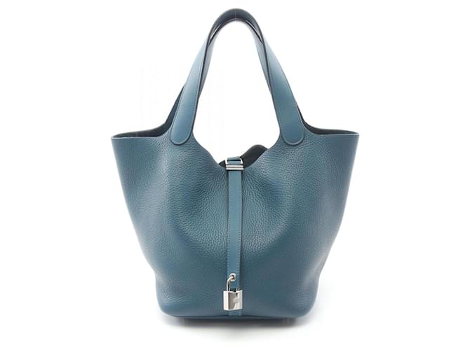 Hermès Picotin Blue Leather ref.2395956 - Joli Closet