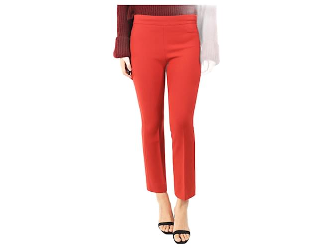 Max Mara Rust red wool trousers - size UK 8 ref.2420592 - Joli Closet