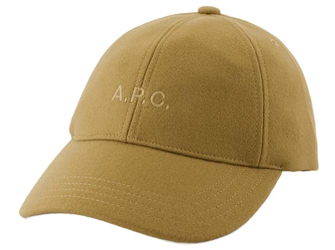 Apc Charlie Cap - A.P.C. - Wool - Camel Brown Beige ref.2442682 - Joli ...
