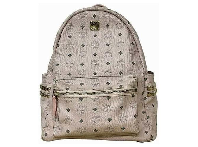 MCM Stark Side Stud Backpack in Pink Leather ref.2445516 - Joli Closet