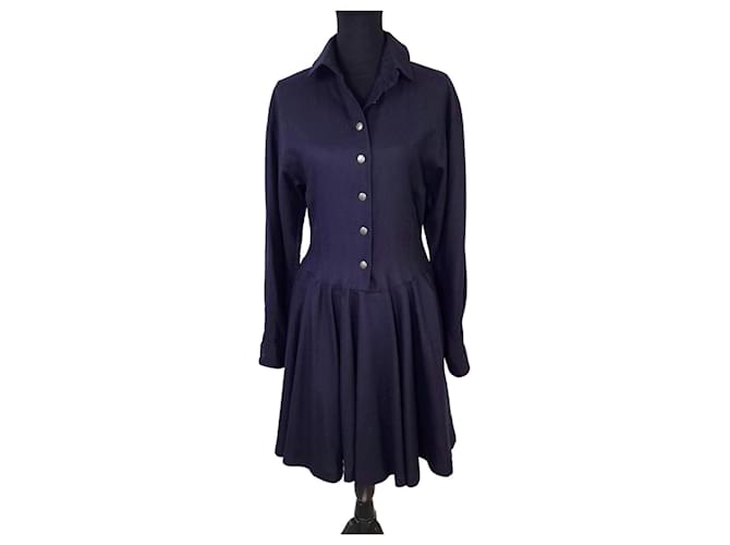 Byblos dark blue vintage wool dress from the 90s Nylon ref.2455845 ...