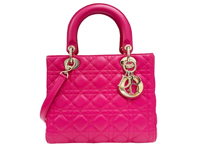 Dior Lady Dior Pink Leather ref.2482118 - Joli Closet