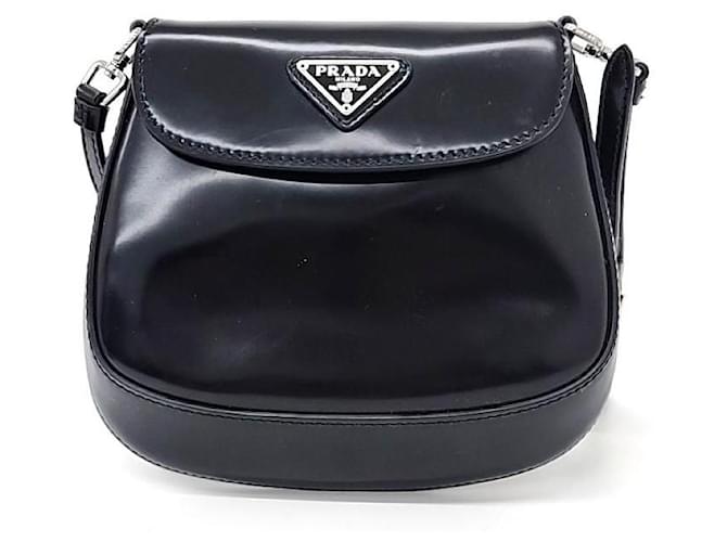 Prada Cleo Brushed Mini Shoulder Bag (4656130) Black ref.2486630 - Joli ...