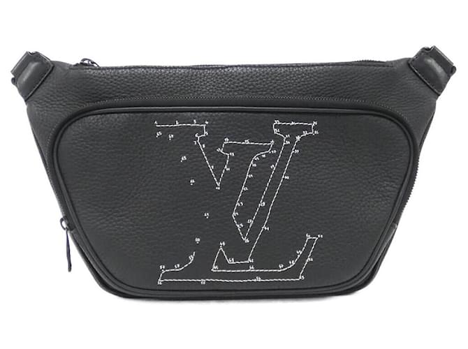 Louis Vuitton LV Stitch Calf Sling Bag Black Leather ref.2489358 - Joli ...