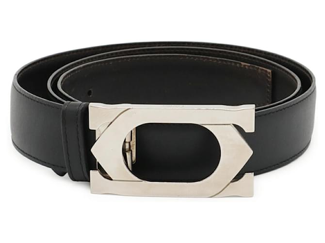 Cartier Double C Buckle Reversible Belt Black Dark brown ref.2494081 ...