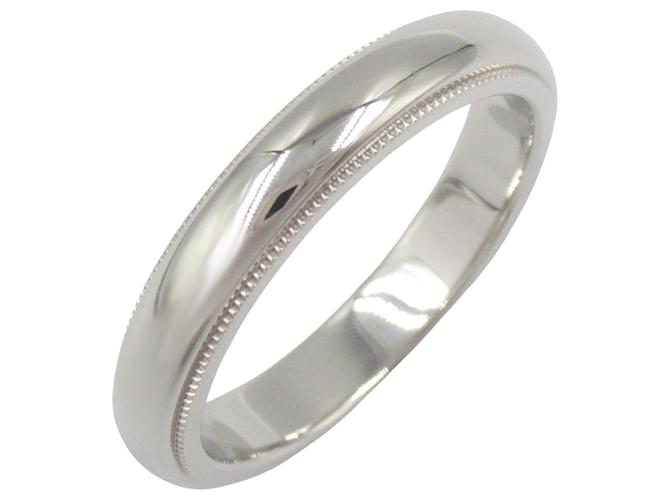Tiffany & Co. Milgrain Band Ring Silvery Platinum ref.2495155 - Joli Closet