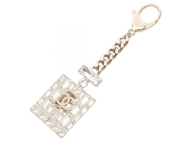 Chanel Coco Mark Perfume Bottle Keychain Golden Gold-plated ref.2497433 ...