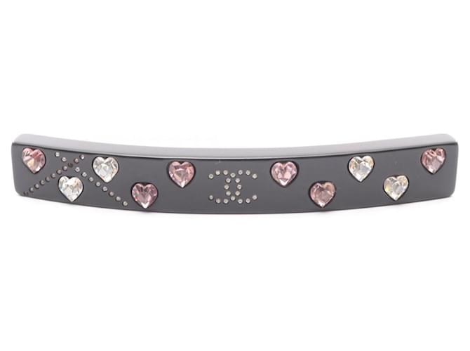 Chanel Coco Mark Barrette Accessory Black Plastic ref.2500623 - Joli Closet