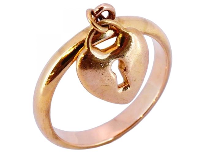 Tiffany & Co Tiffany Heart Lock Ring in 18K Pink Gold ref.2505004 ...