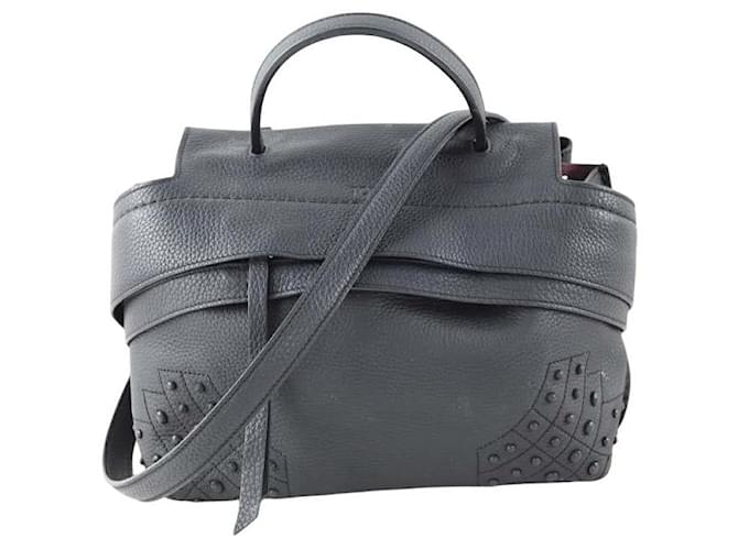 Tod's Black leather handbag ref.2521248 - Joli Closet