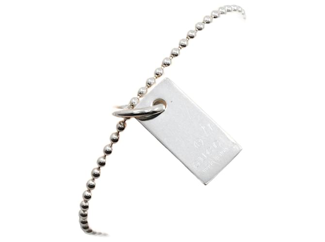 Gucci Logo Plate Silver 925 Bracelet Silvery Metal ref.2524493 - Joli ...